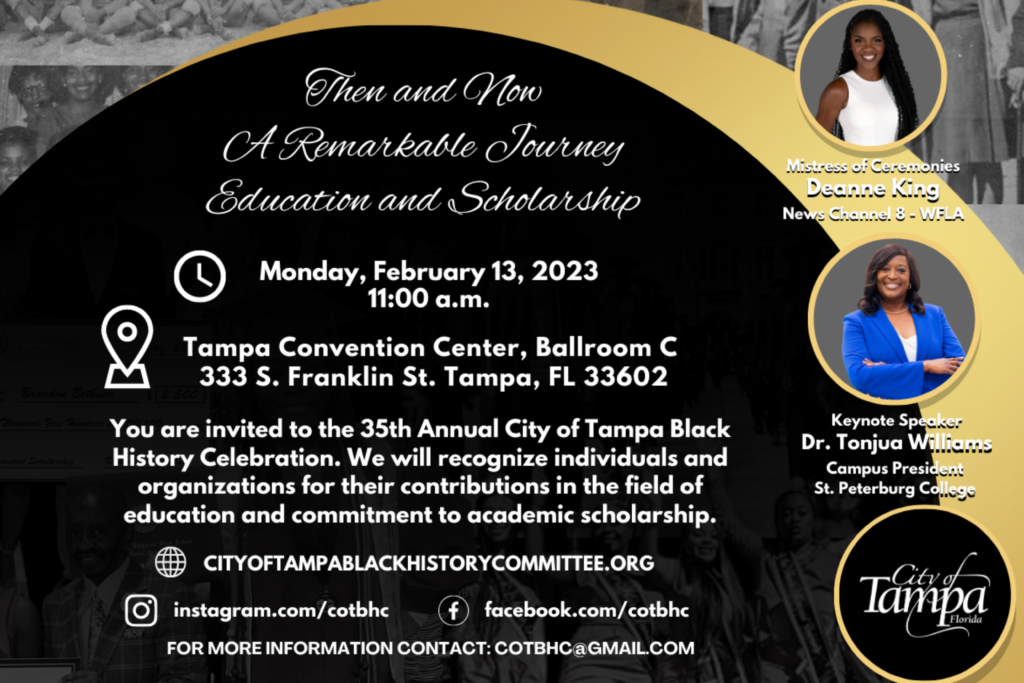 2023 Celebration – City of Tampa Black History Committee, Inc.
